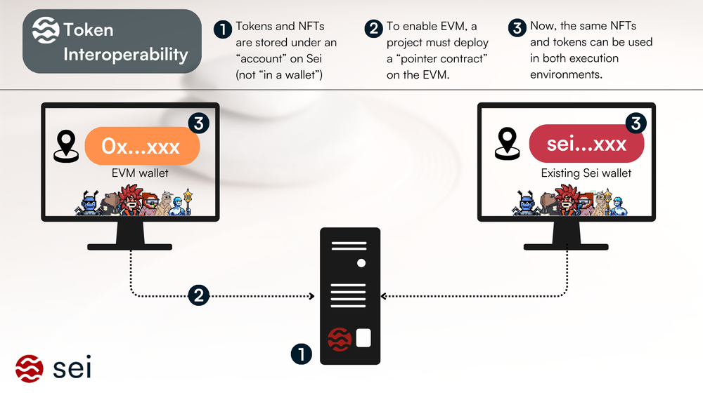 Sei v2: EVM and Wasm interoperability